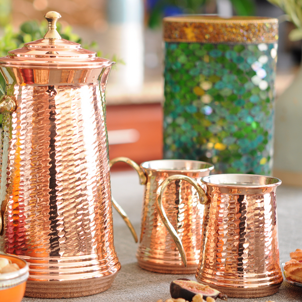 Hand Hammered Copper Small Mug – BeldiNest